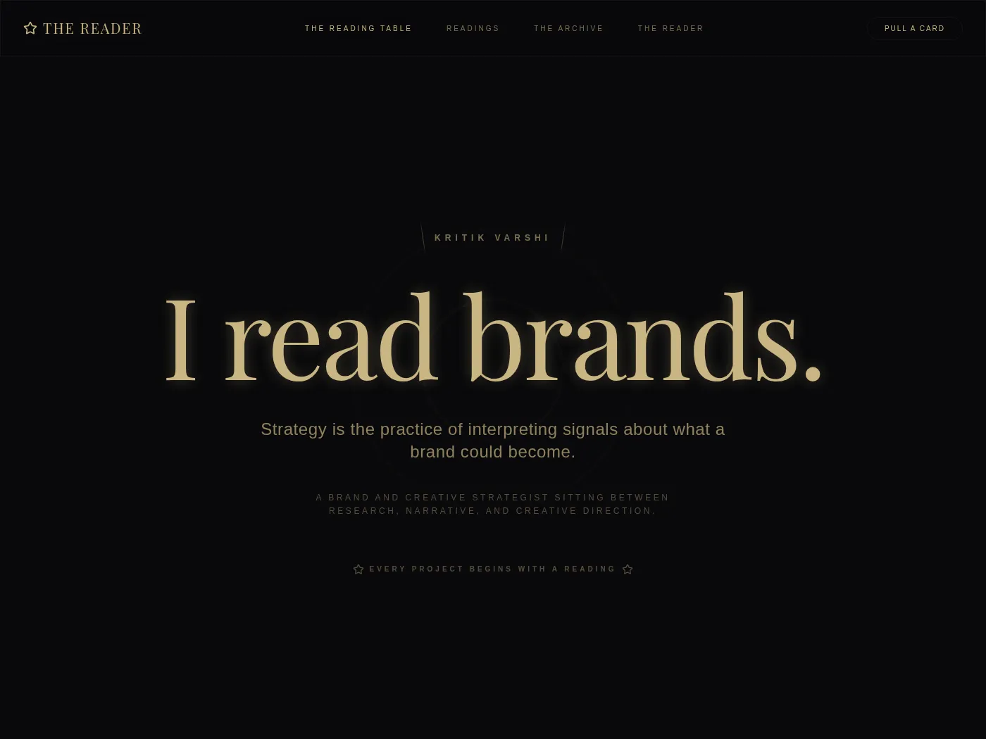 Tarot Brand Reader