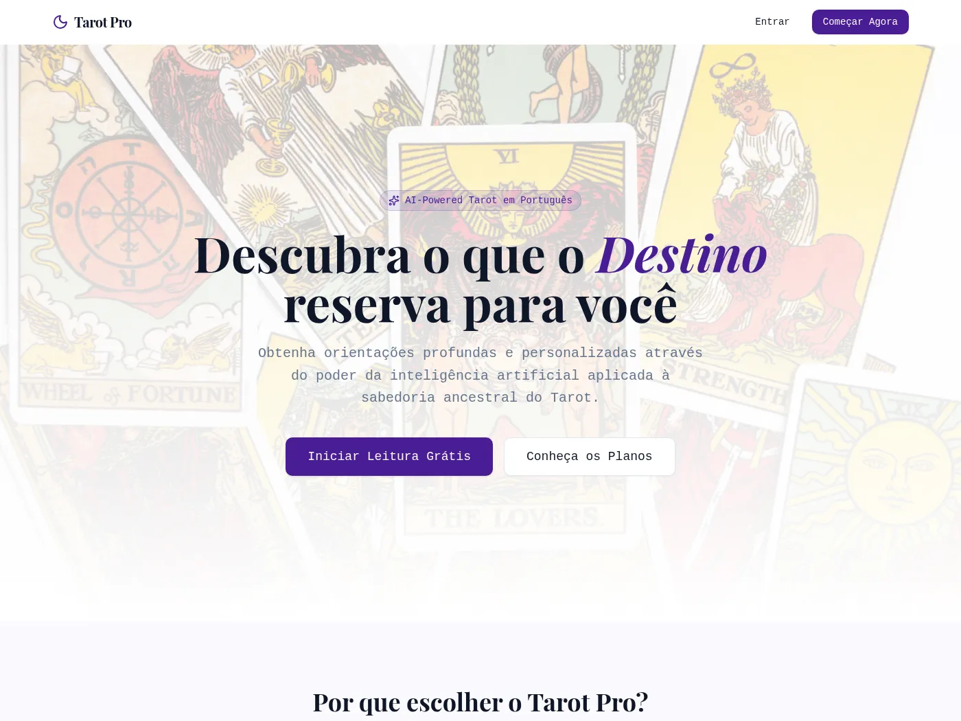 Tarot Pro SaaS