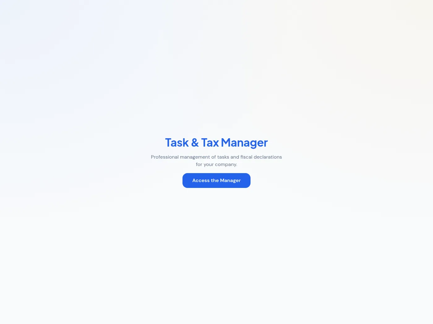 Task & Tax Manager