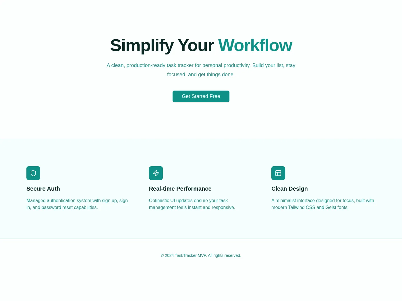 TaskTracker MVP