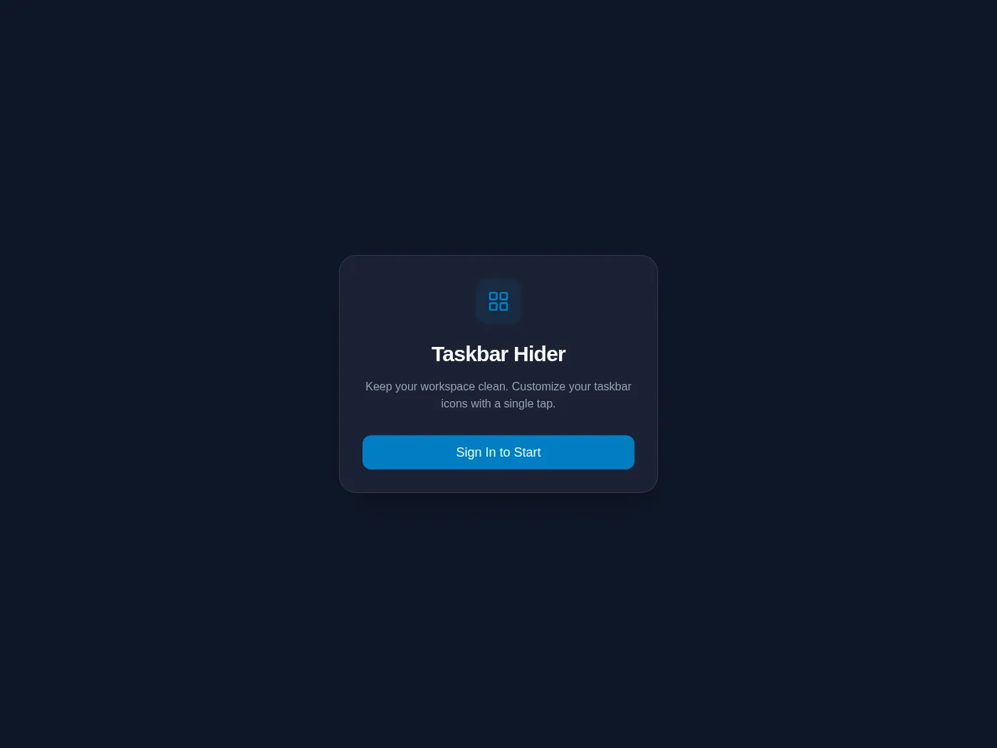 Taskbar Icon Hider