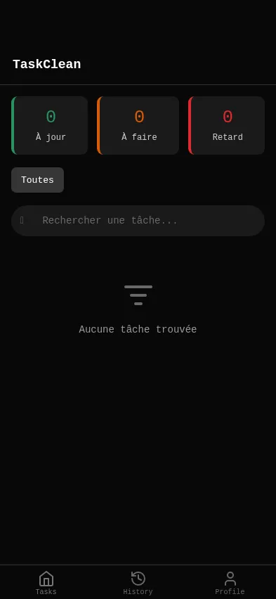 TaskClean Hygienic Tracker
