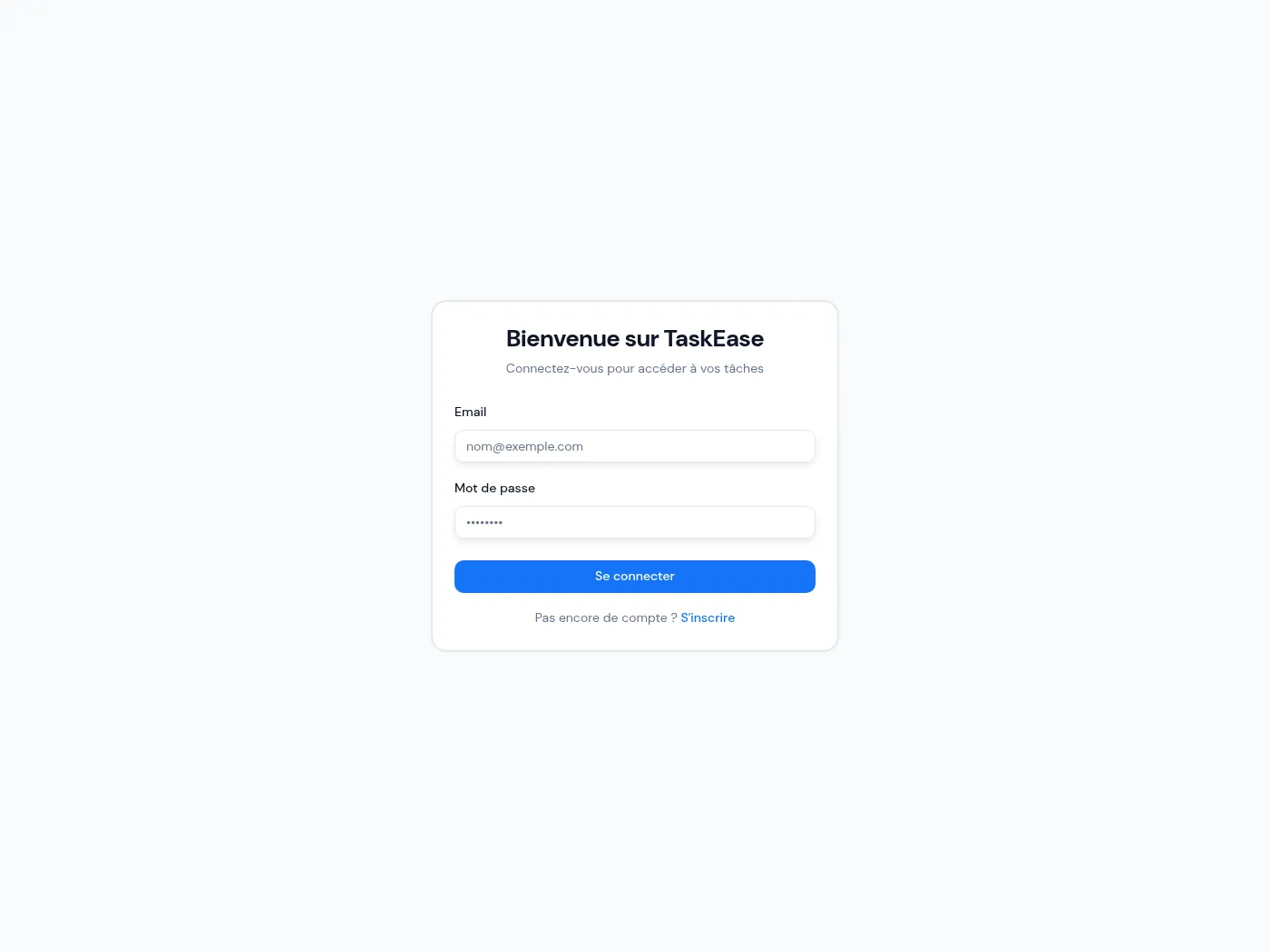 TaskEase Web App
