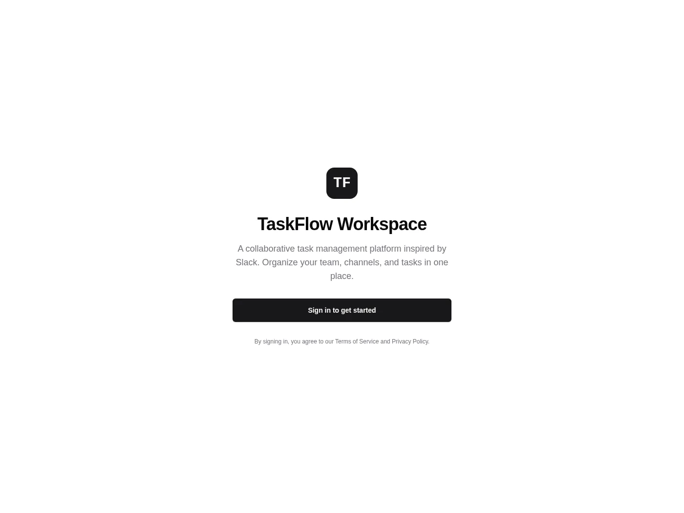 TaskFlow Workspace