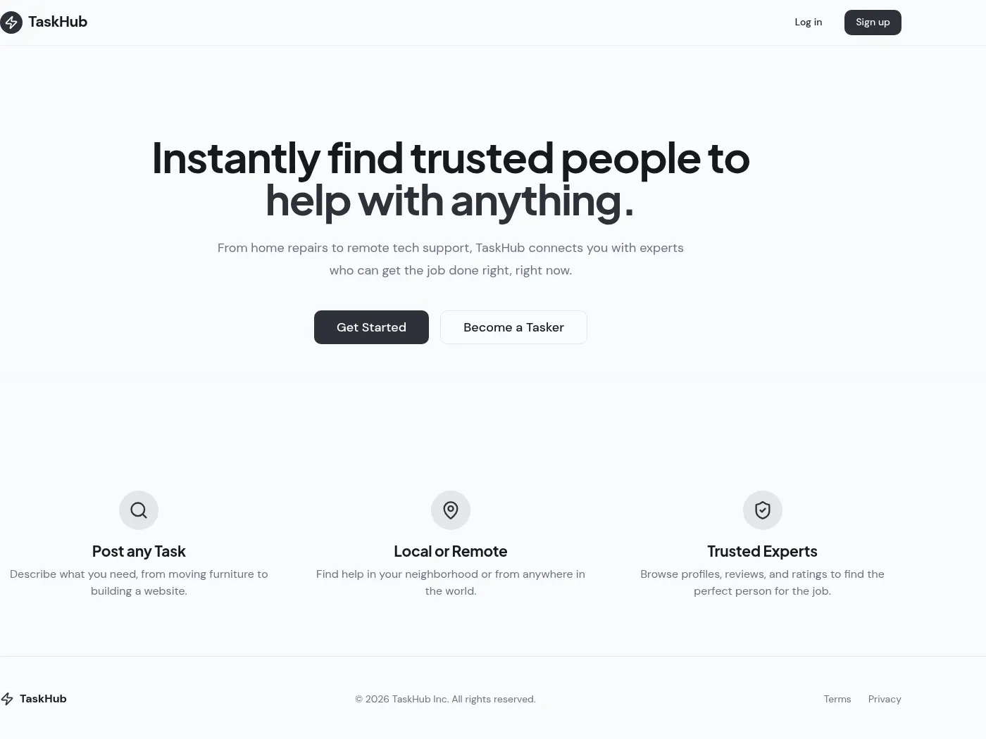 TaskHub Marketplace