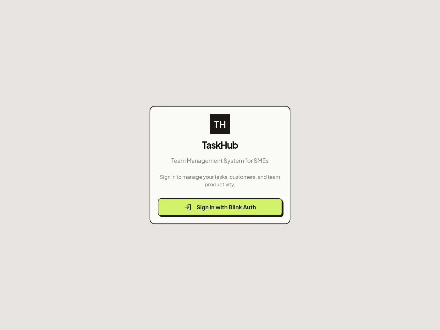 TaskHub Team Manager