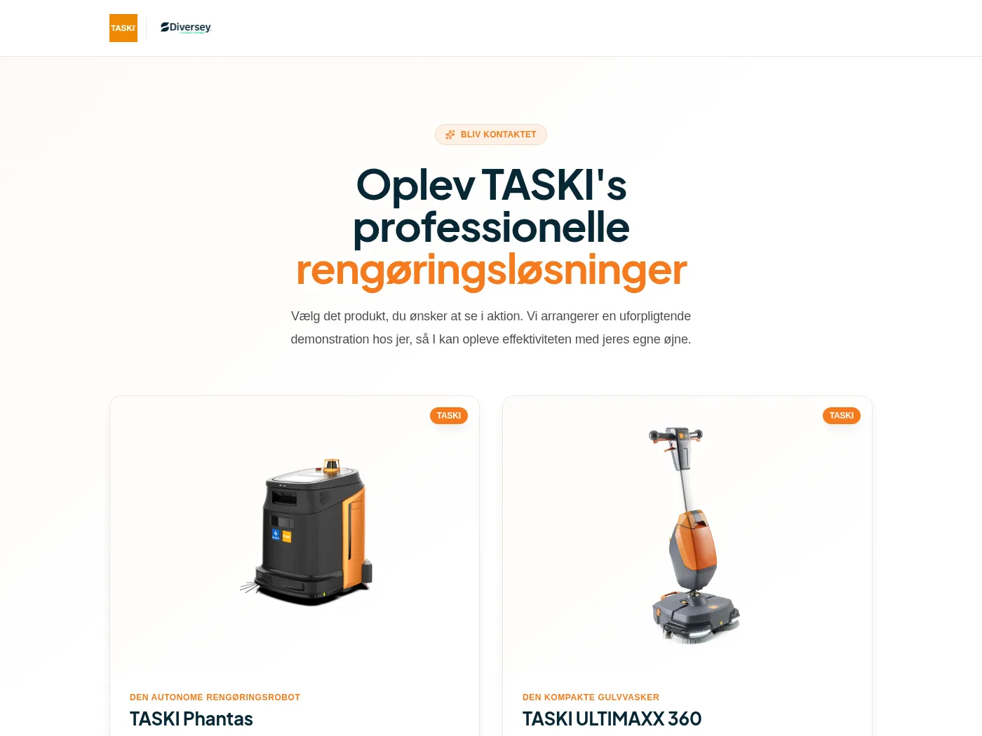 TASKI Lead Capture Portal