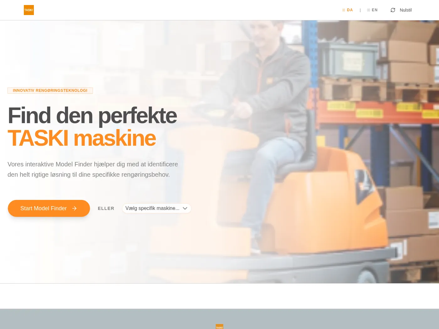 TASKI Model Finder