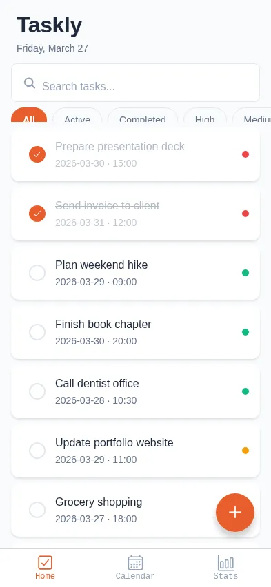 Taskly Next-Gen Task App