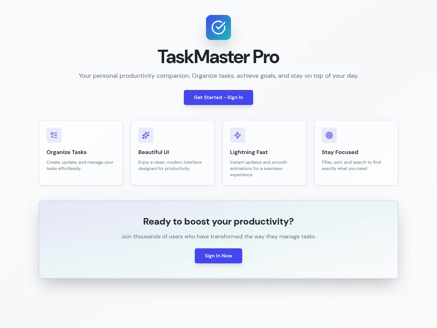 TaskMaster Pro