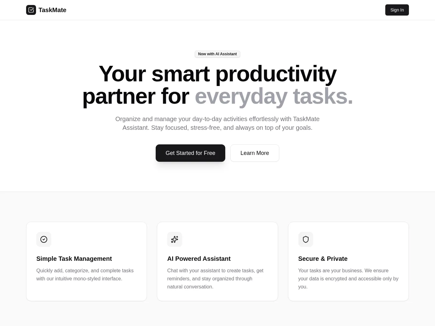 TaskMate Assistant