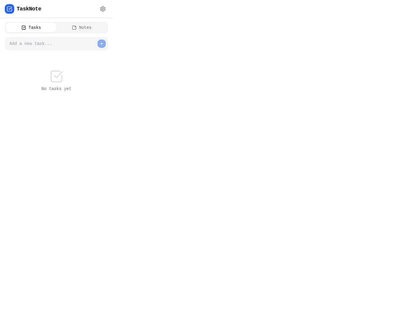 TaskNote Chrome Extension