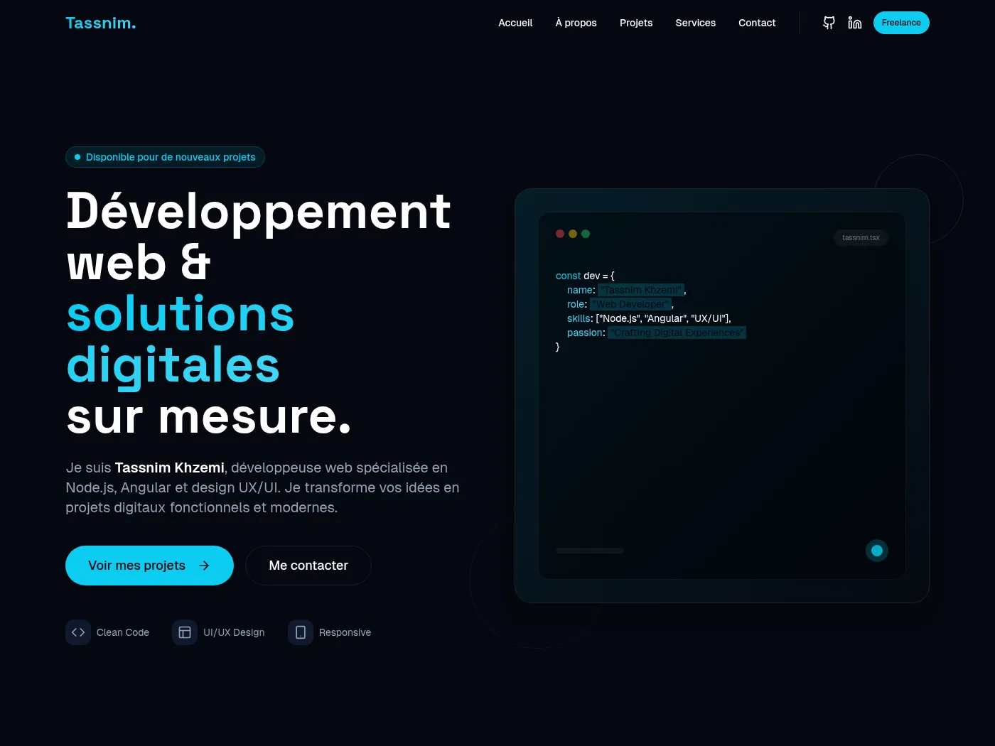 Tassnim Dev Portfolio