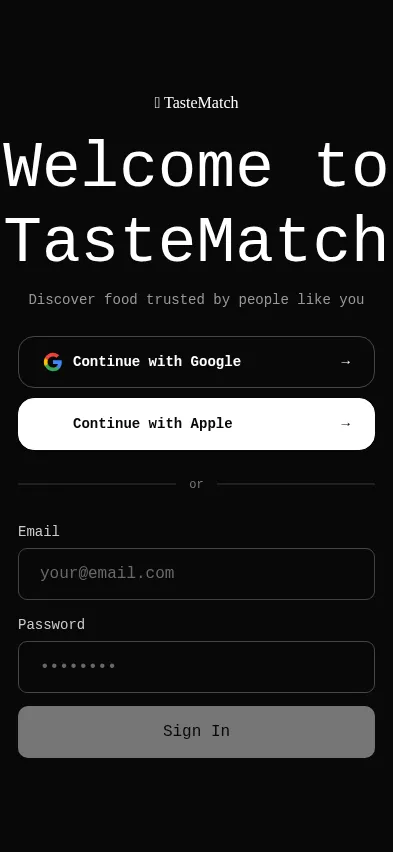 TasteMatch
