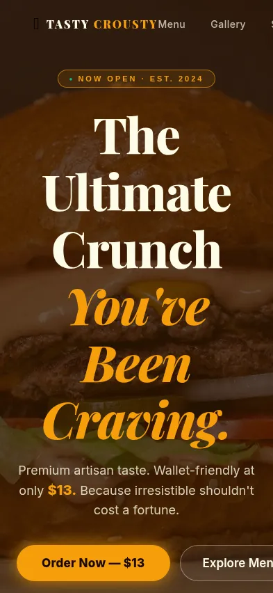 Tasty Crousty Landing