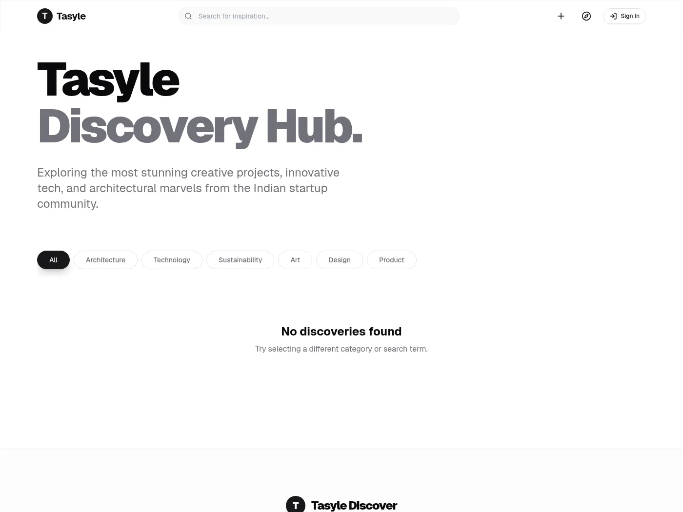 Tasyle Discovery Hub