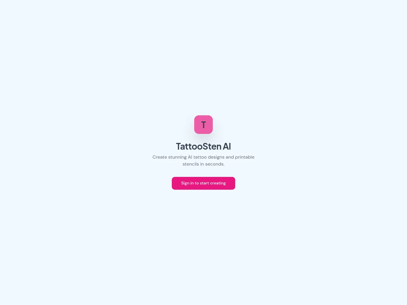 TattooSten AI Generator
