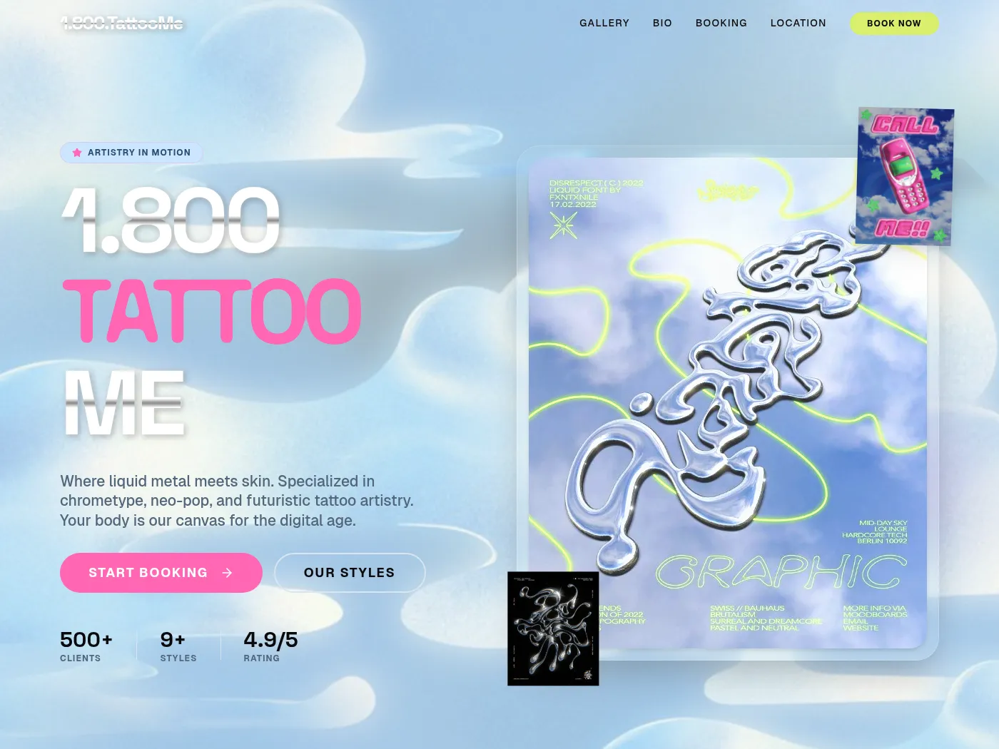 TattooMe Artist Portfolio