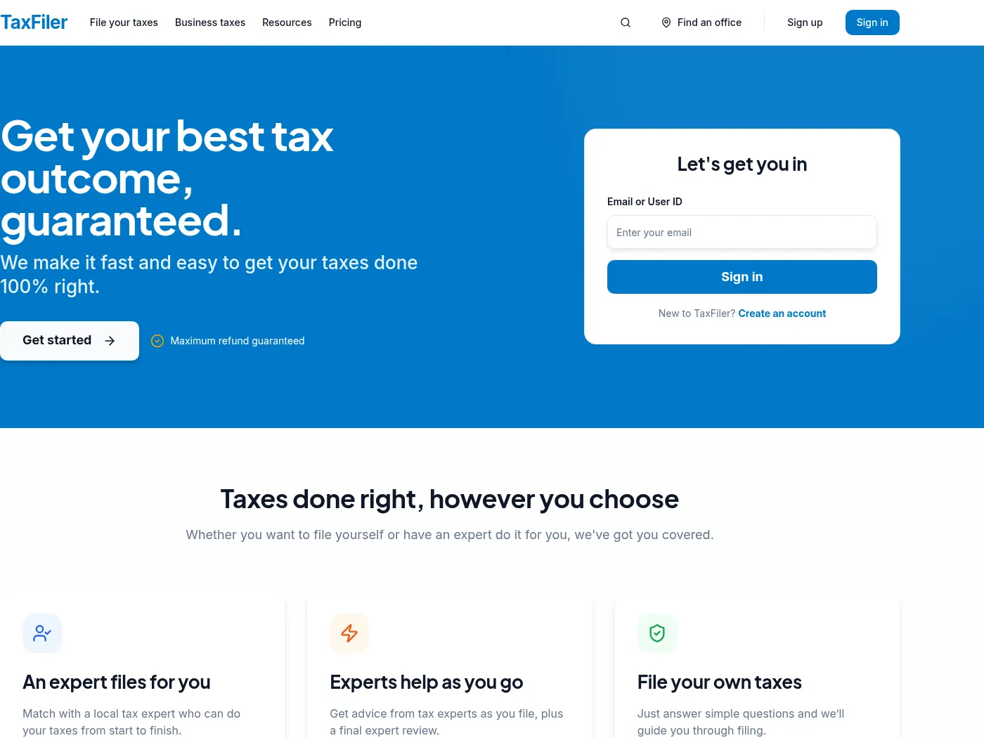 TaxFiler Clone