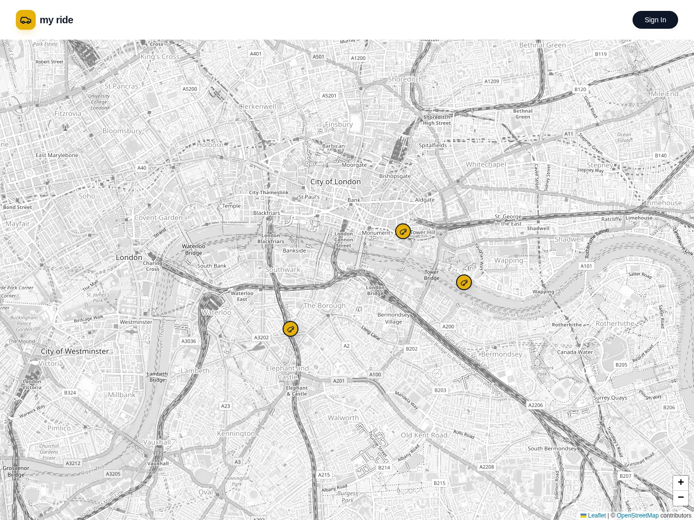 QuickCab Ride App