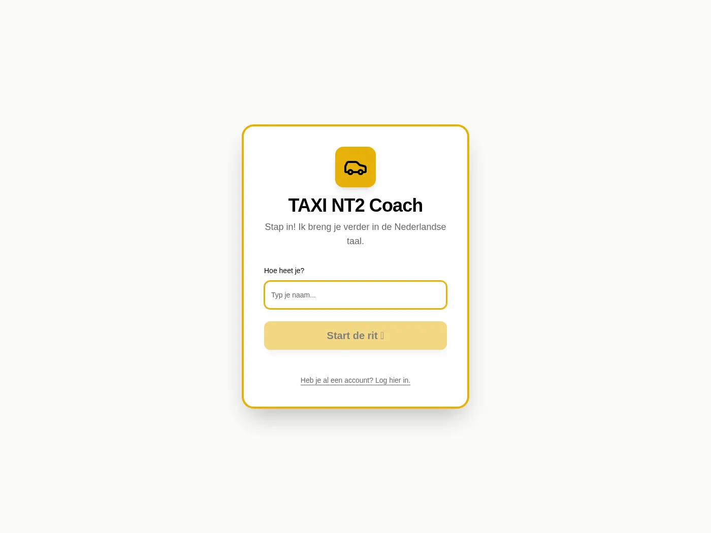 TAXI NT2 Tutor Webapp
