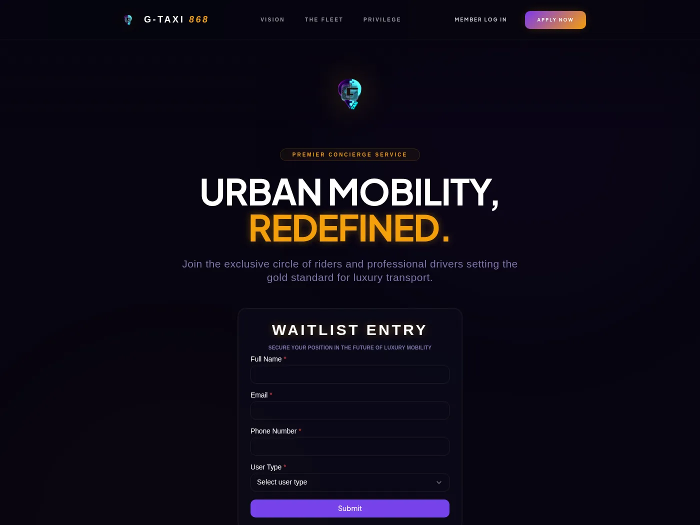 Taxi App Pre-Register