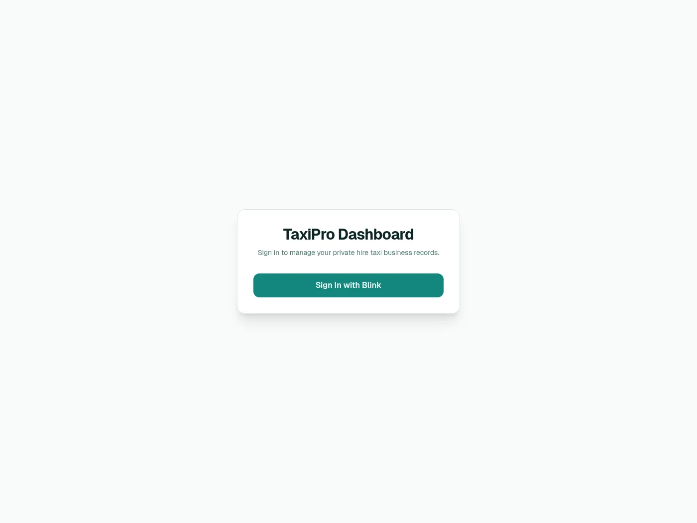 TaxiPro Dashboard (Remix)