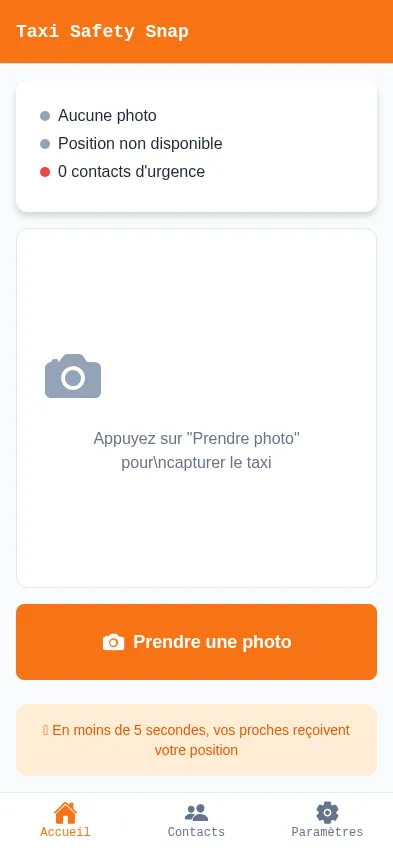Taxi Safety Snap