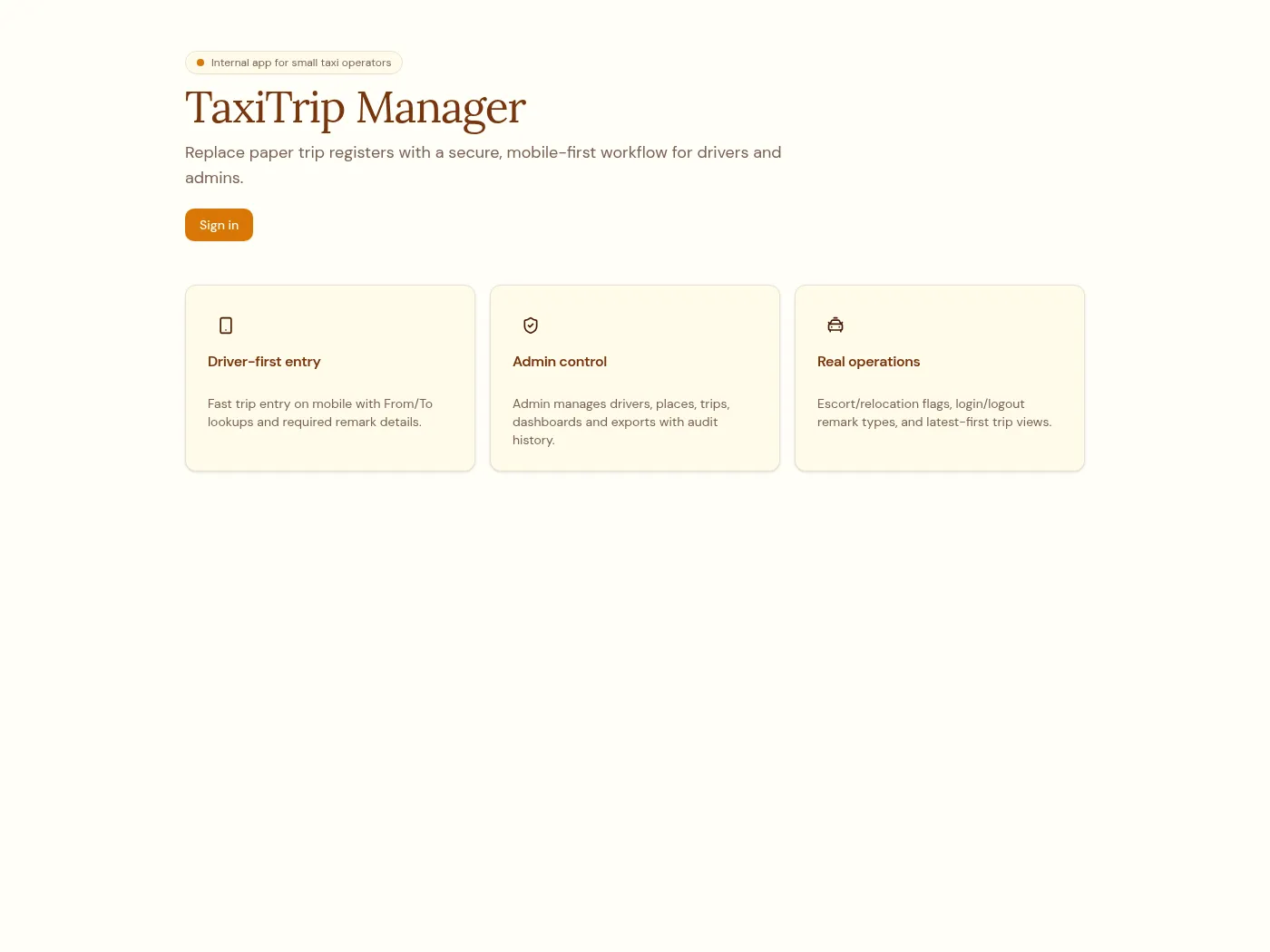 TaxiTrip Manager