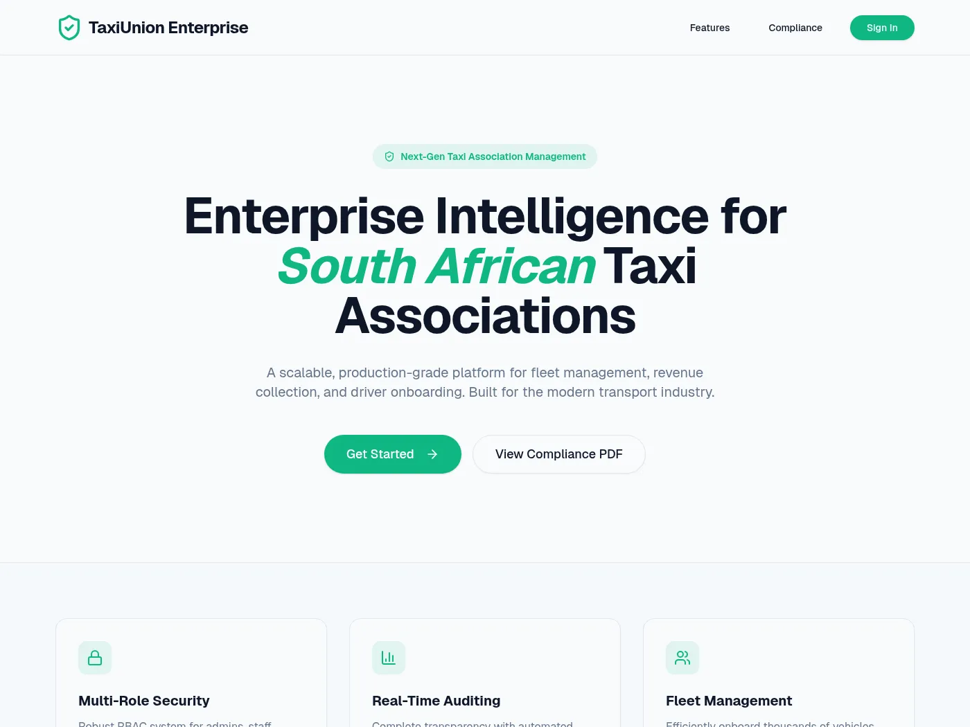 TaxiUnion Enterprise Suite