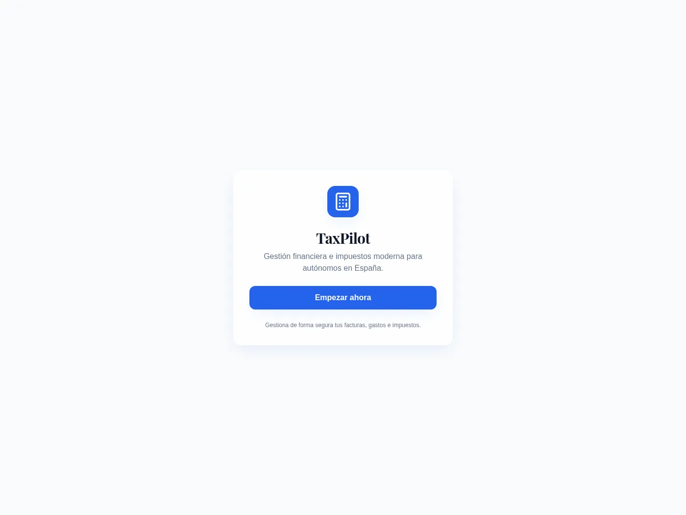 TaxPilot Freelance SaaS