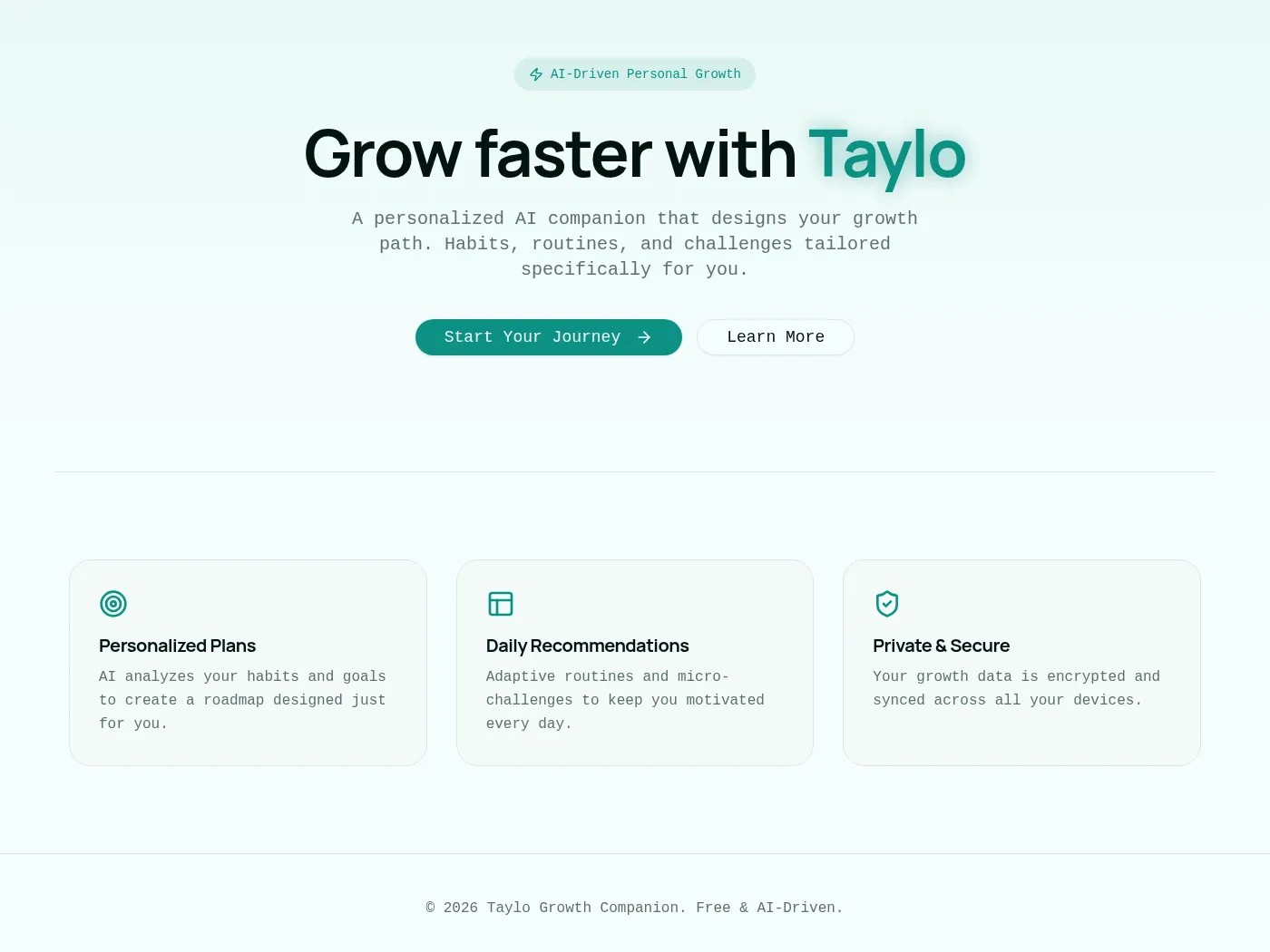 Taylo Growth Companion