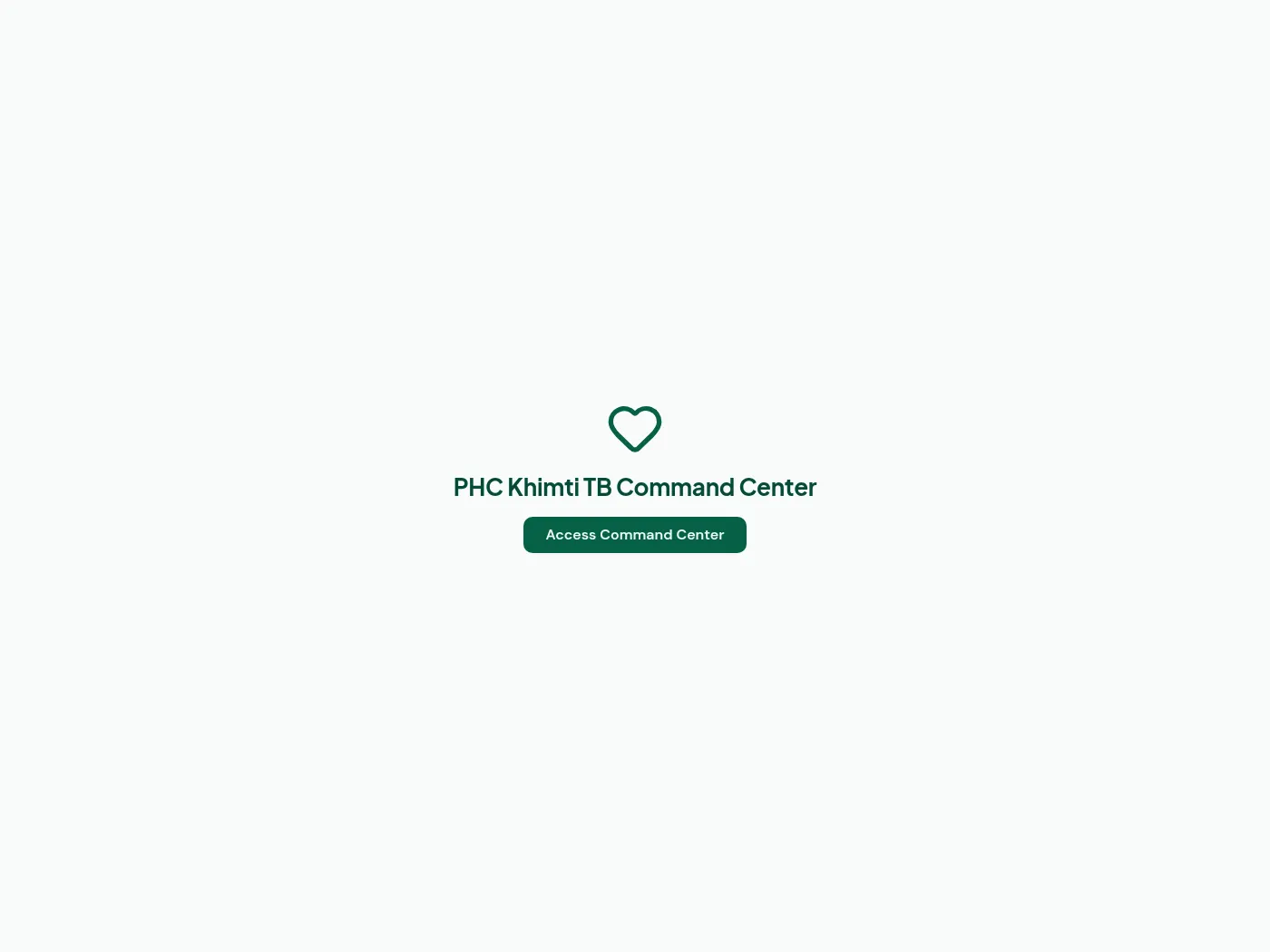 TB Command Center Dashboard