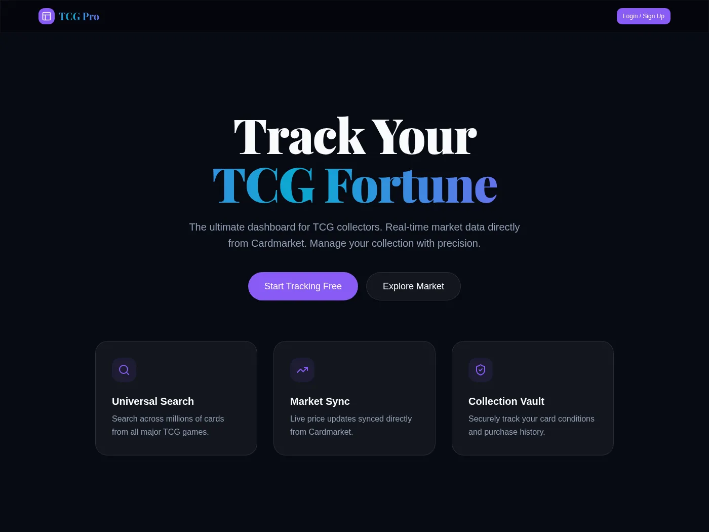 TCG Card Tracker
