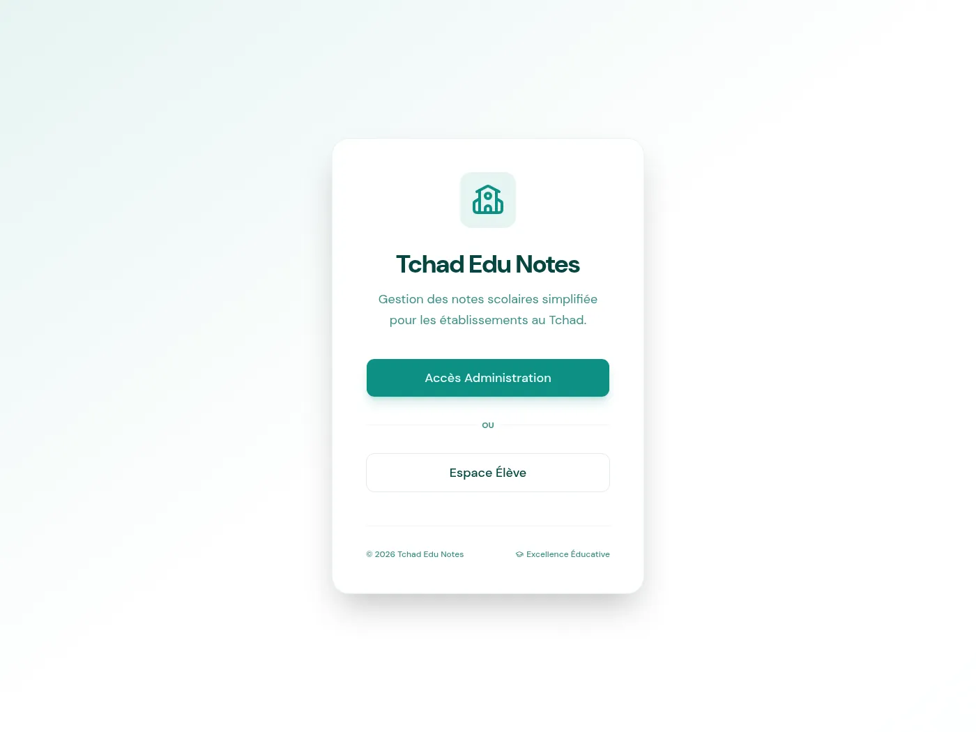 Tchad Edu Notes