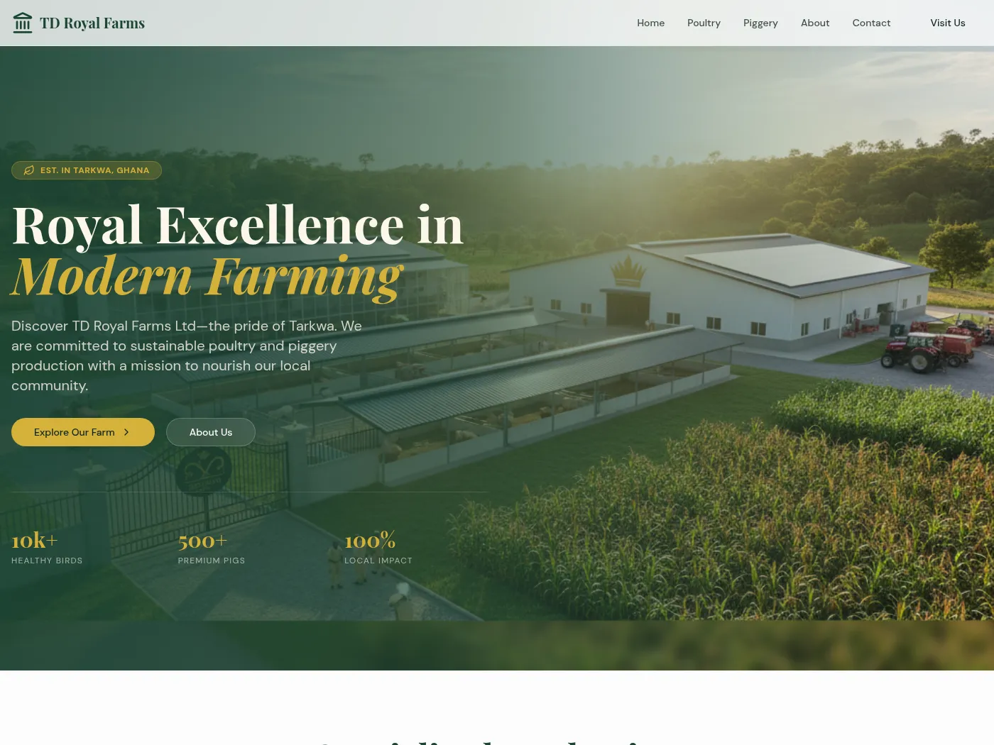 TD Royal Farms Website