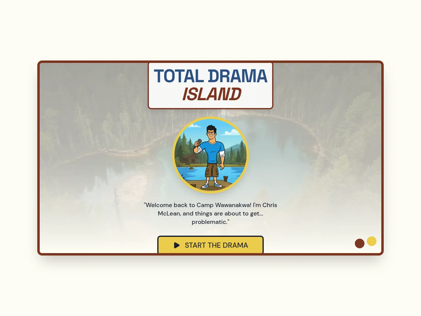 Total Drama Island Game