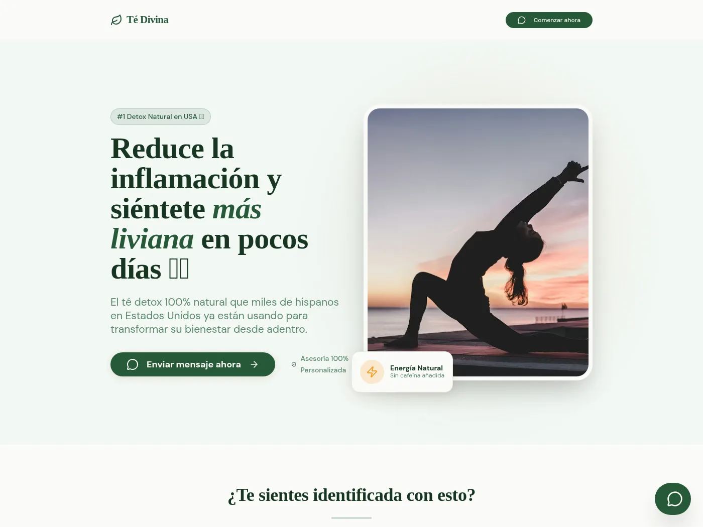 Té Divina Landing Booster