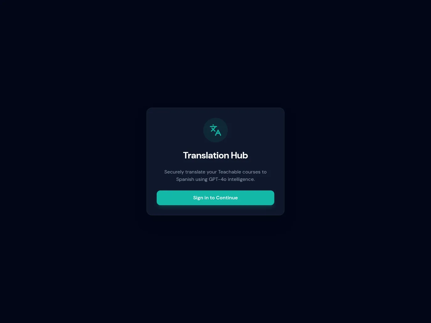 Teachable Spanish Autotranslator