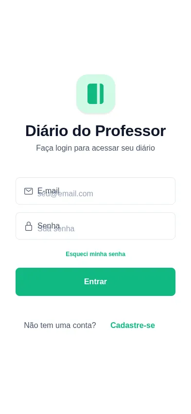 Teacher Diary Mobile App