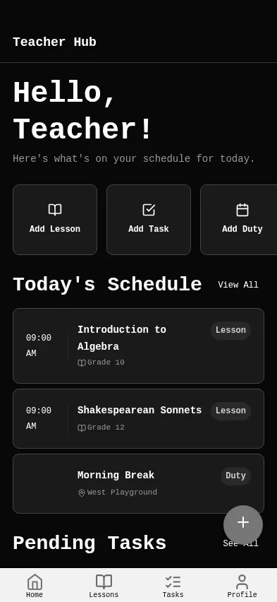 Teacher Hub Mobile