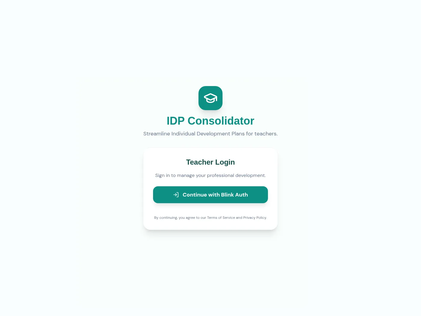 Teacher IDP Consolidator