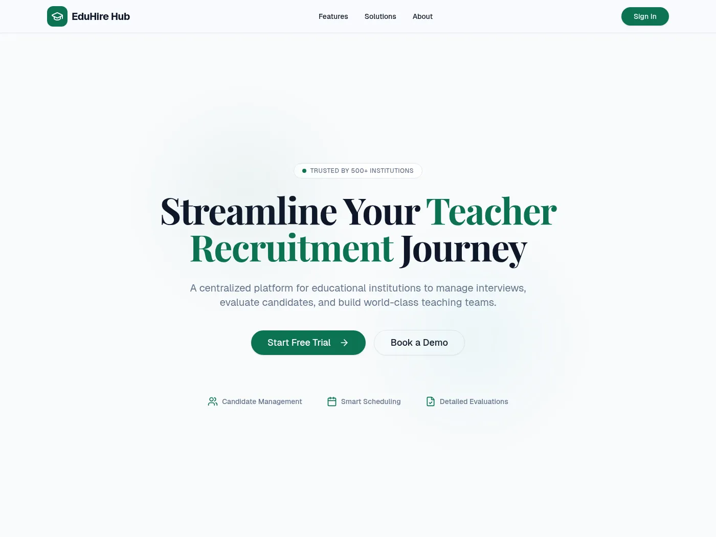 Teacher Interview Platform