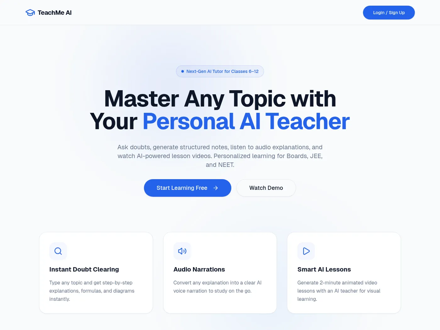 TeachMe AI Study App