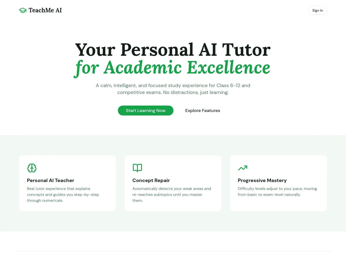 TeachMe AI Tutor