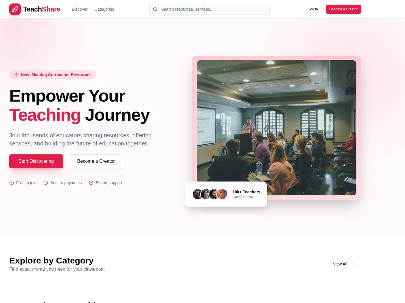 TeachShare Website