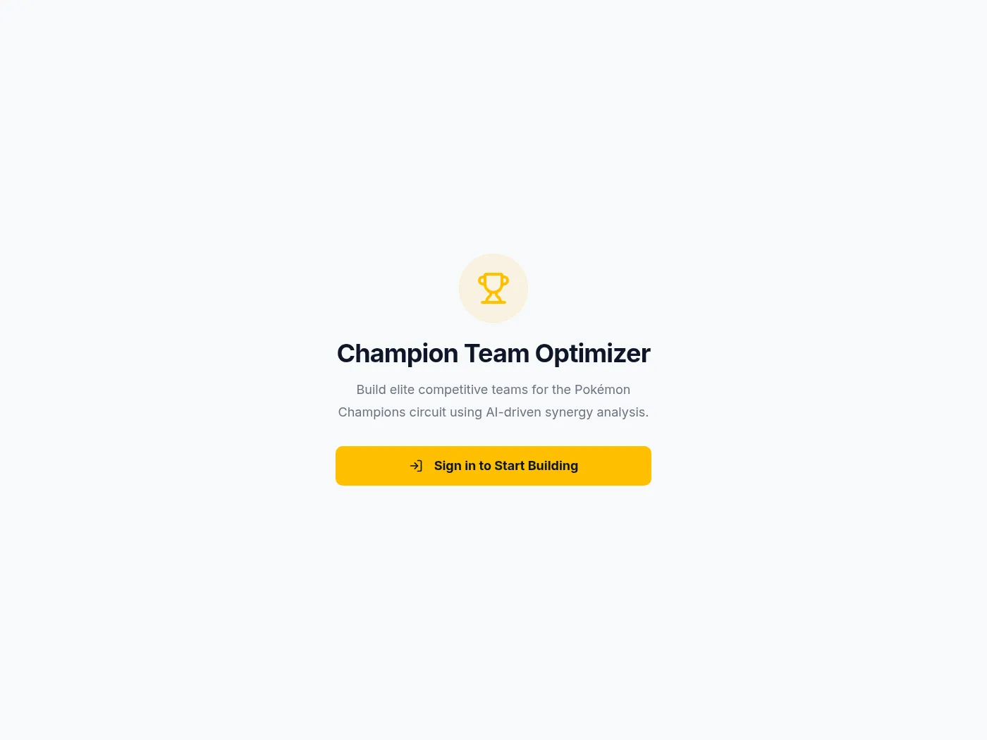 Champion Team Optimizer