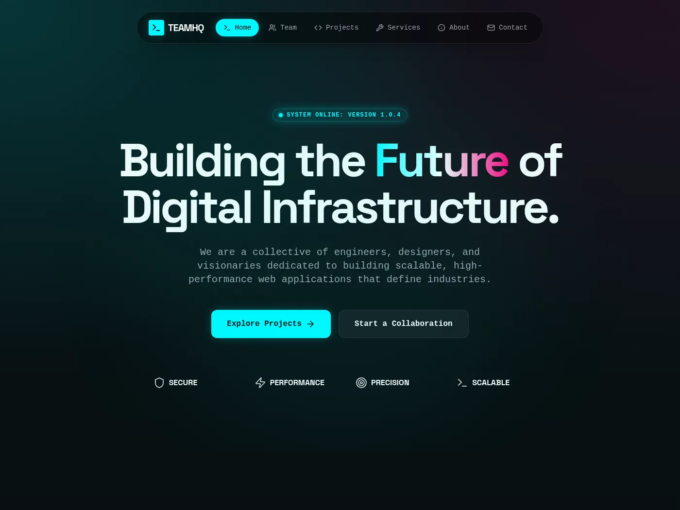 TeamHQ Web Presence