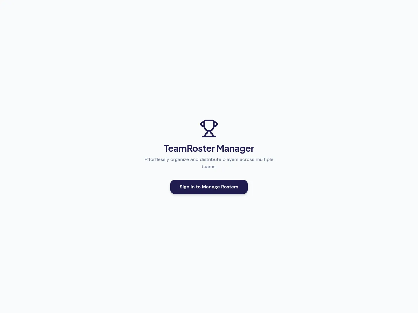 TeamRoster Manager