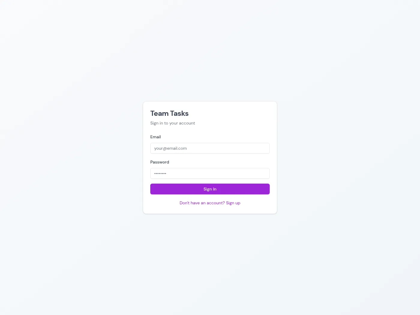 Team Tasks Blink App